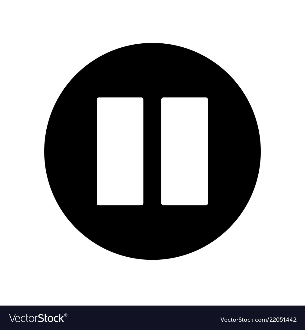 Pause Royalty Free Vector Image - VectorStock