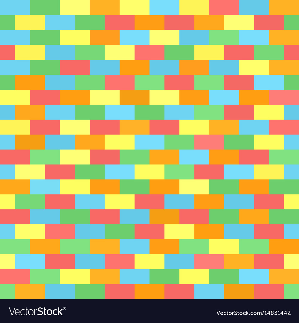 Rectangle pattern seamless brick background Vector Image