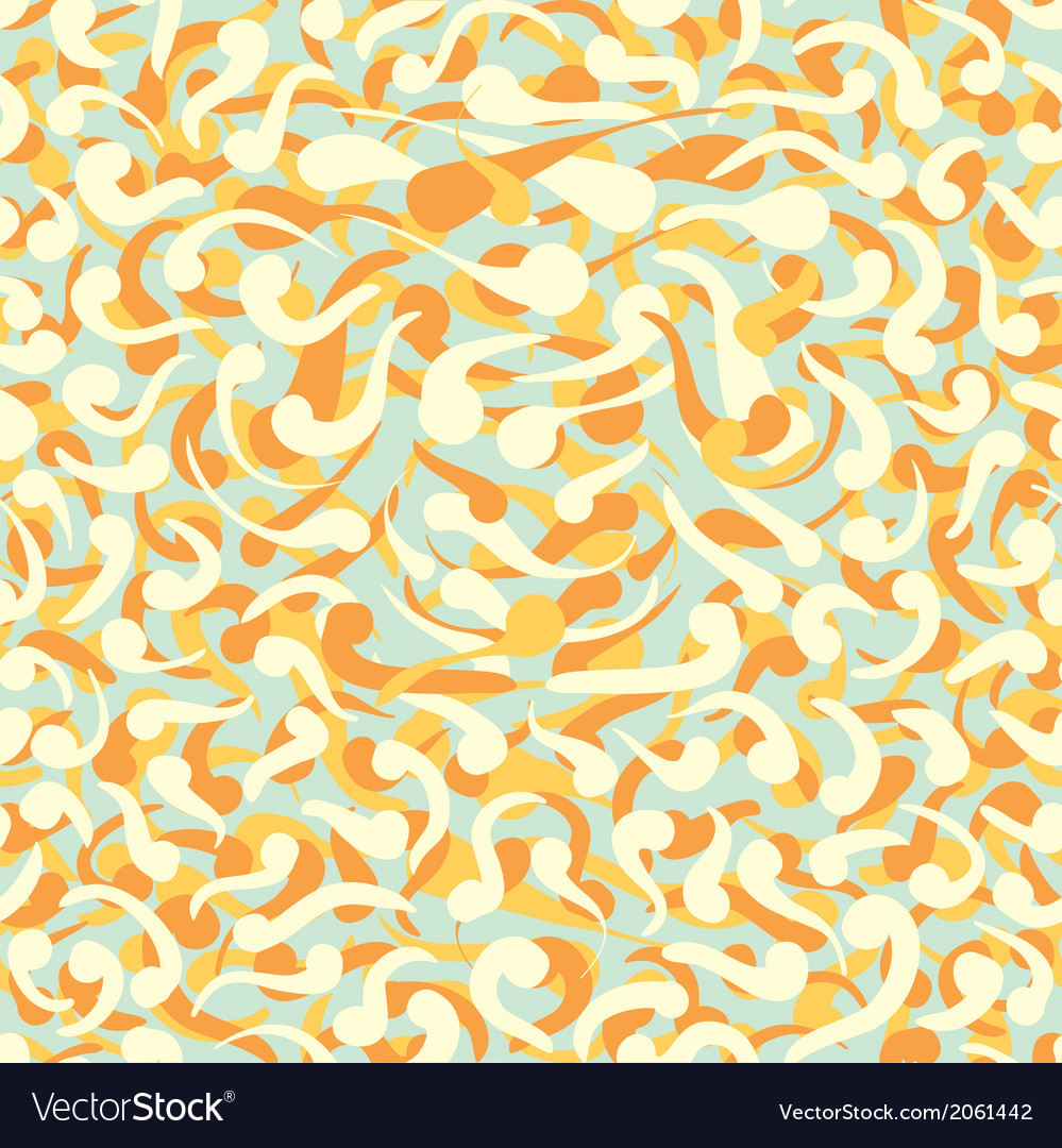 Seamless pattern with curly elements Royalty Free Vector