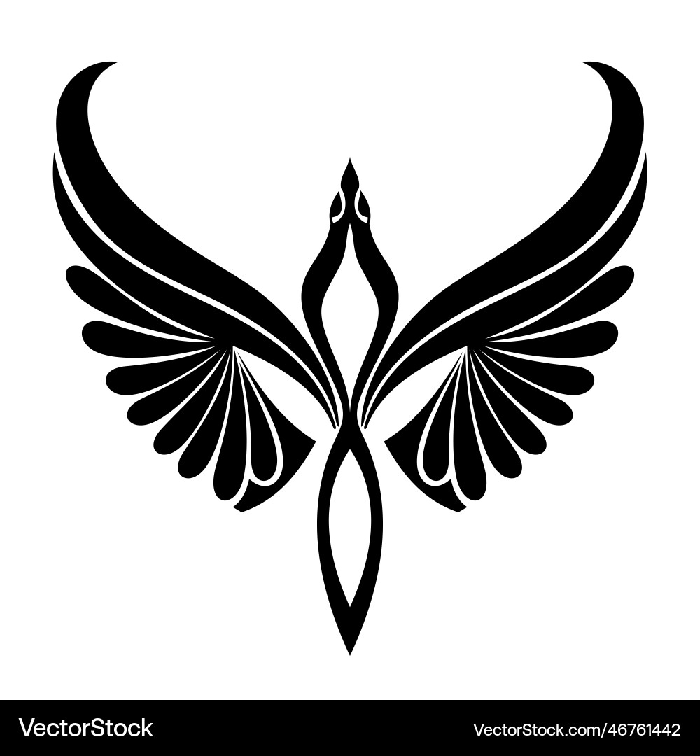 Symbol of bird Royalty Free Vector Image - VectorStock