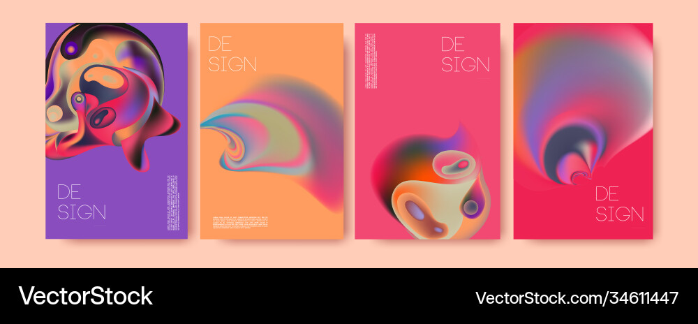 Abstract colorful liquid and fluid colors Vector Image