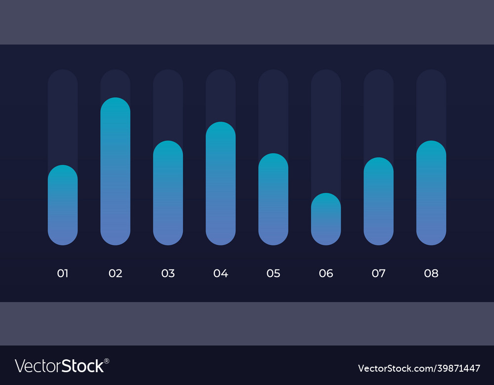 Modern ui infographic data visualization graph Vector Image