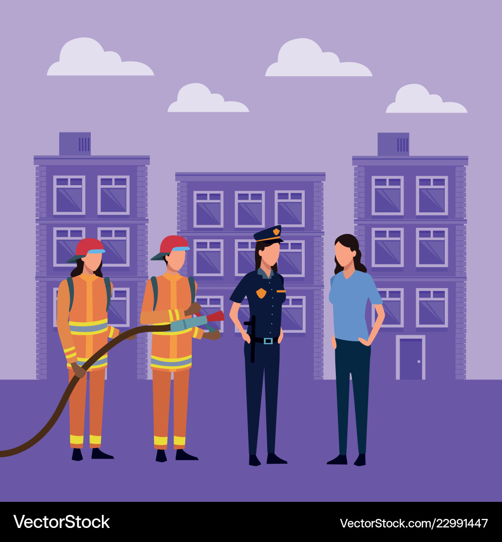 People job and occupation Royalty Free Vector Image