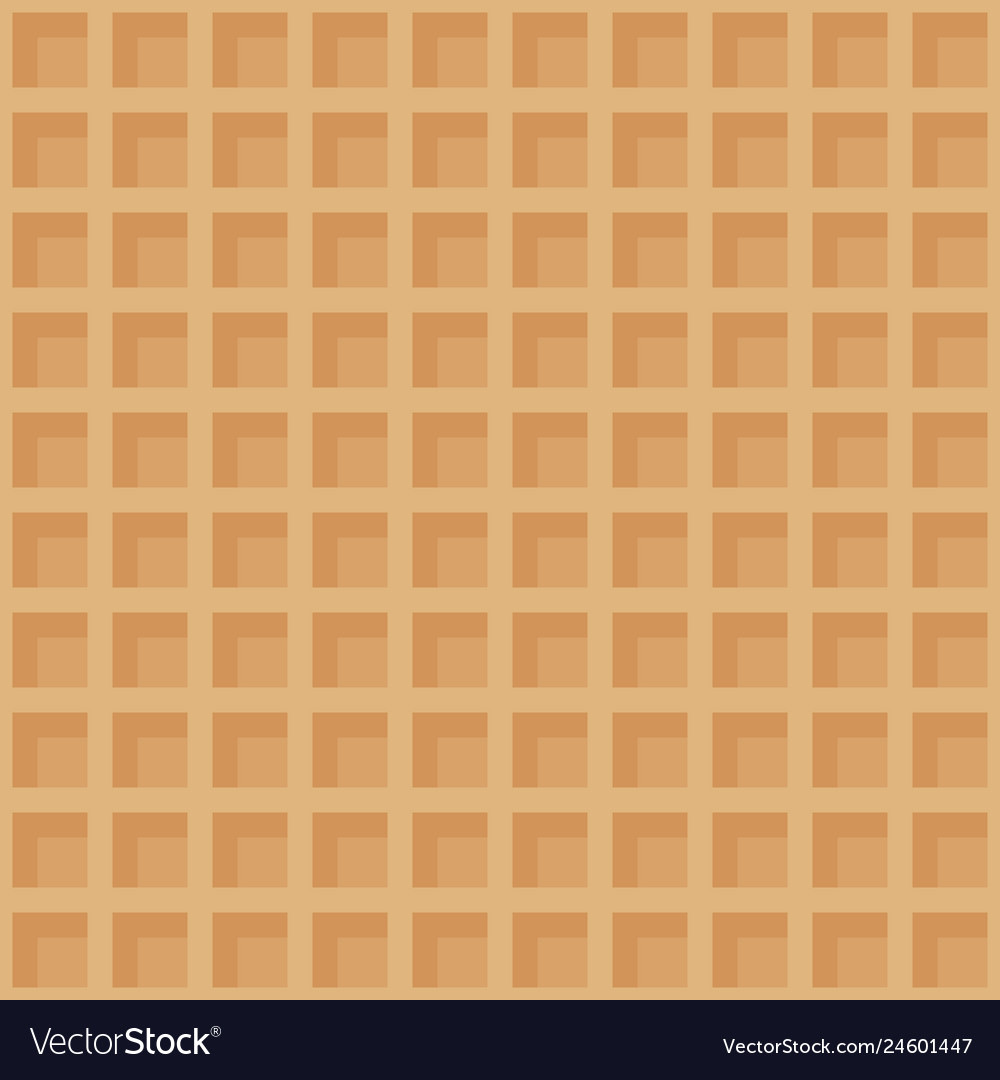 Texture Of The Waffles Seamless Pattern Royalty Free Vector