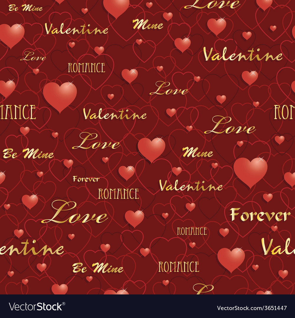 Valentine pattern Royalty Free Vector Image - VectorStock