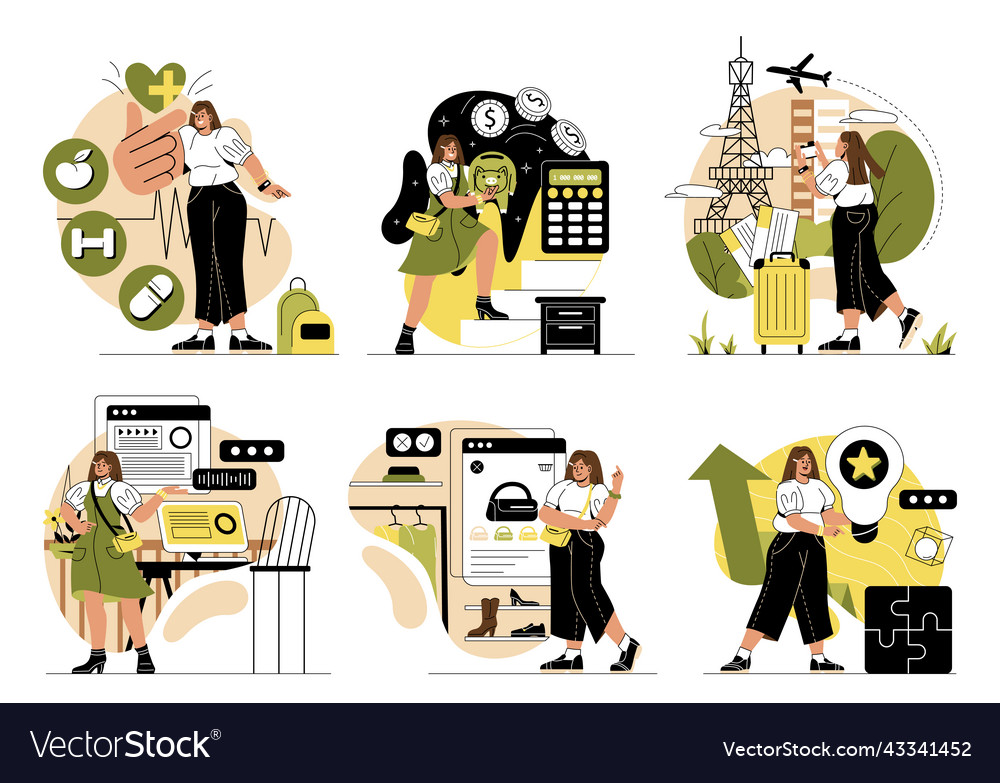 Basic human needs concept Royalty Free Vector Image