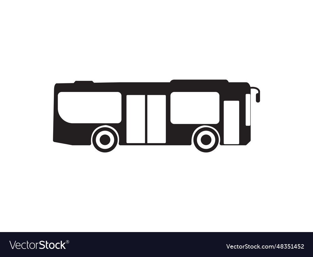 Big electric city bus Royalty Free Vector Image Big electric city bus Royalty Free Vector Image