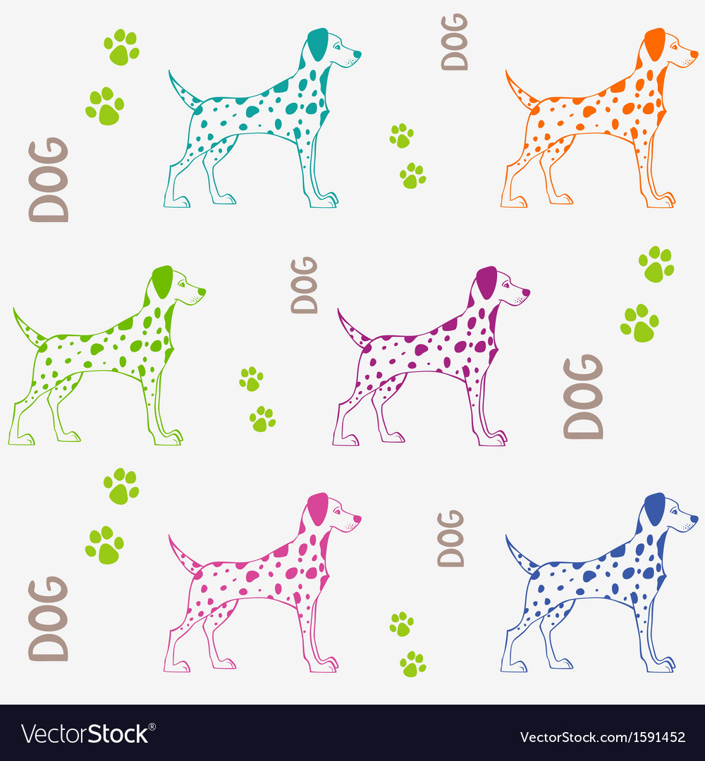 Dog pattern Royalty Free Vector Image - VectorStock