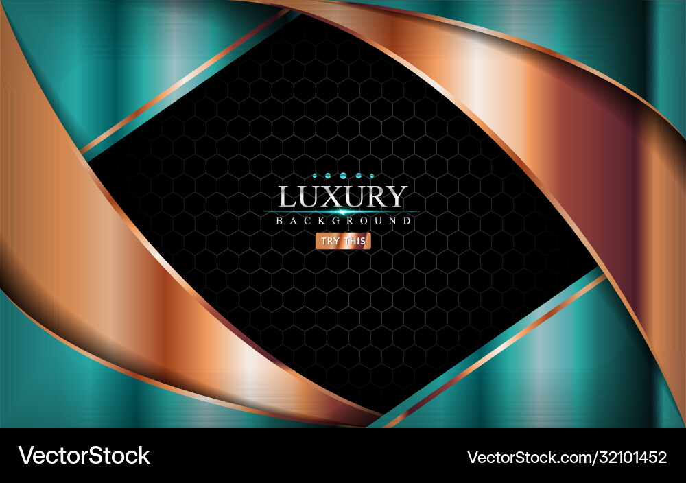 Luxury background with shinny tale green Vector Image