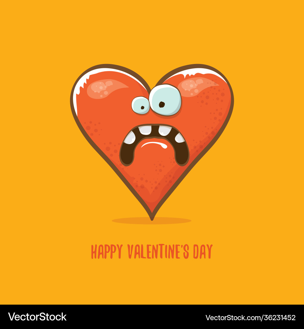 Valentines day greeting card with funny Royalty Free Vector