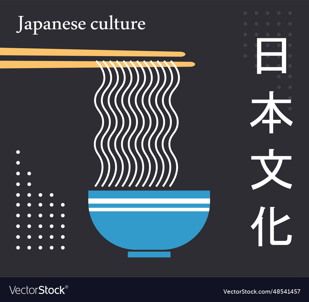 Japanese culture poster Royalty Free Vector Image