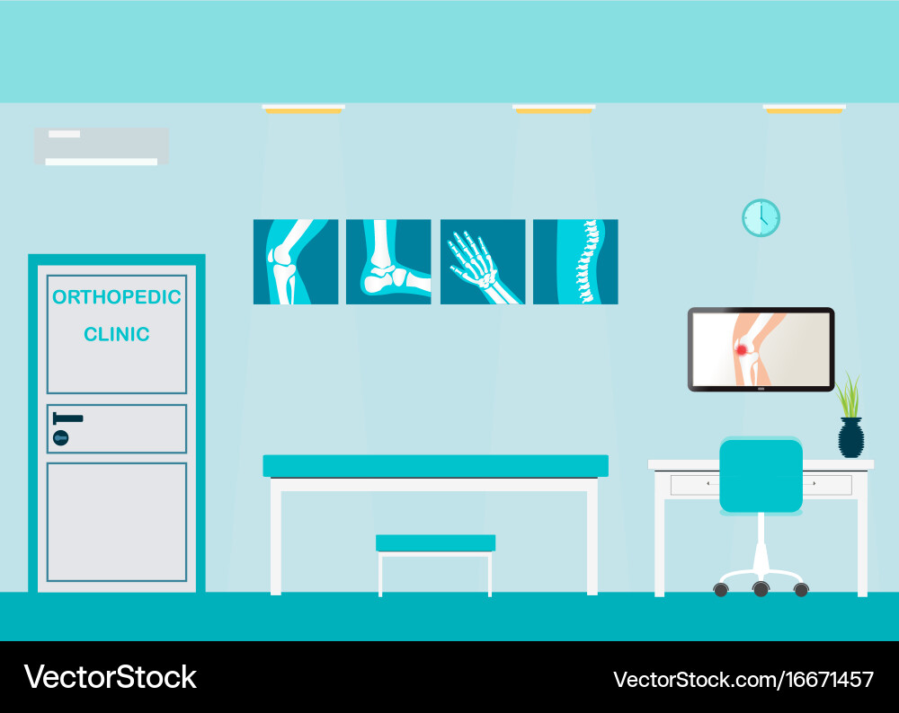 Orthopedic clinics and diagnostic centers Vector Image