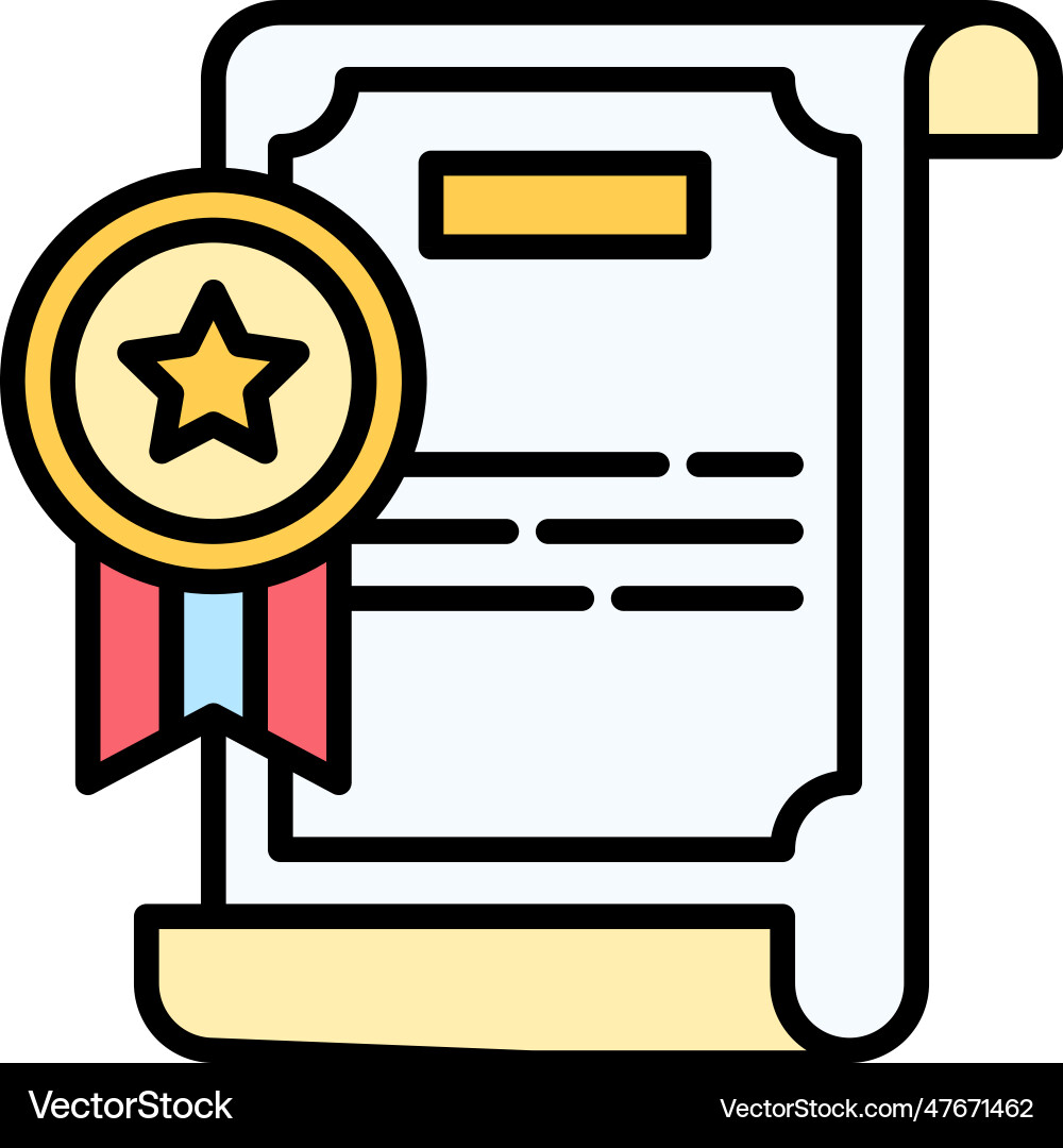 Diploma icon high school related Royalty Free Vector Image