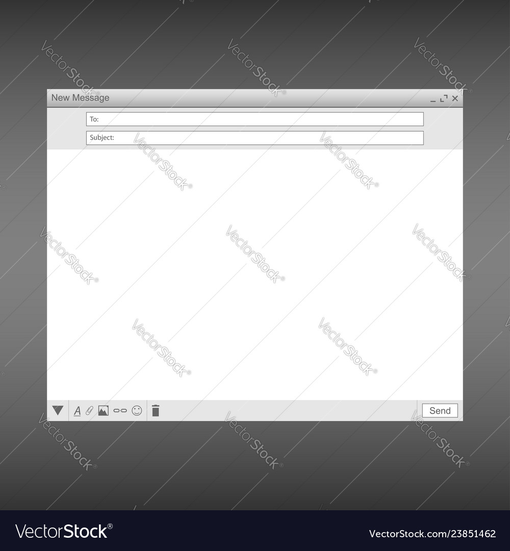 Email message interface Royalty Free Vector Image
