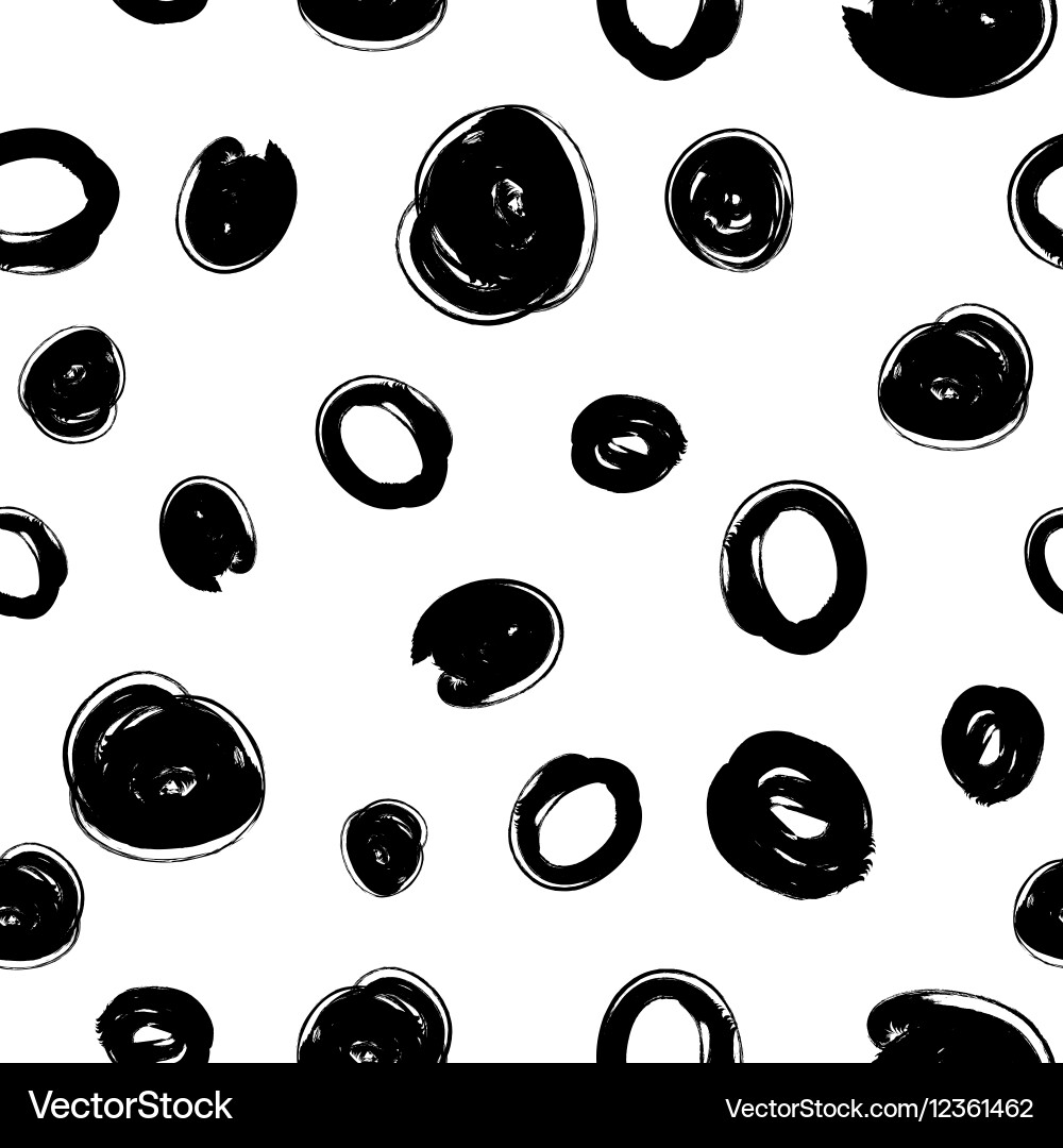 Seamless trendy modern brush spot Royalty Free Vector Image