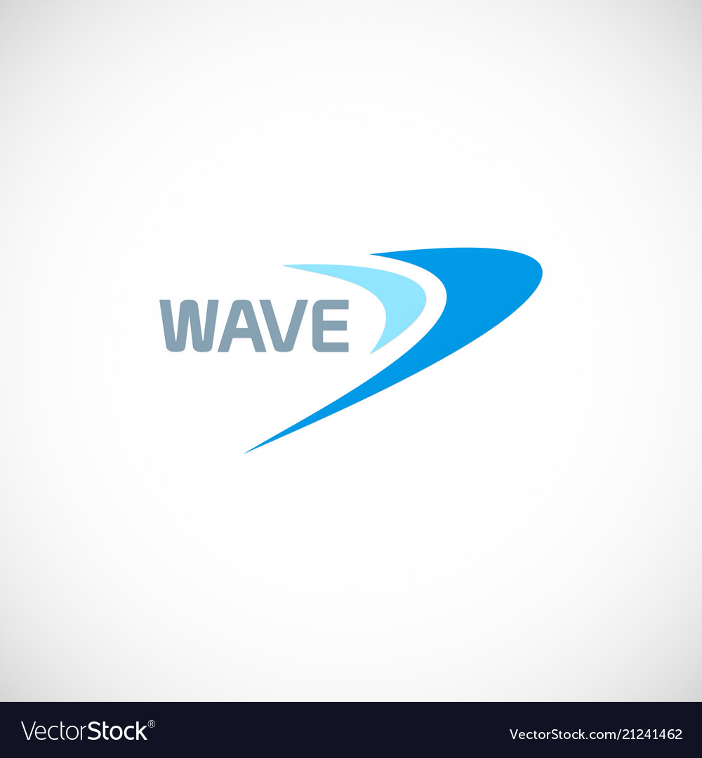 Wave loop logo Royalty Free Vector Image - VectorStock