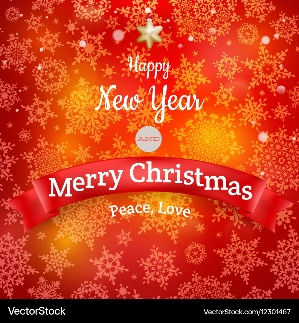 Christmas landscape poster eps 10 Royalty Free Vector Image