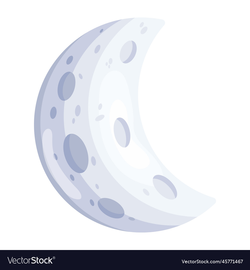 Moon planet Royalty Free Vector Image - VectorStock