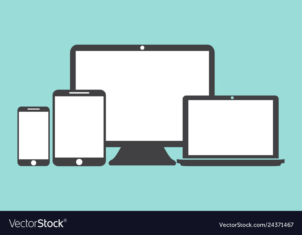 Set technology Royalty Free Vector Image - VectorStock