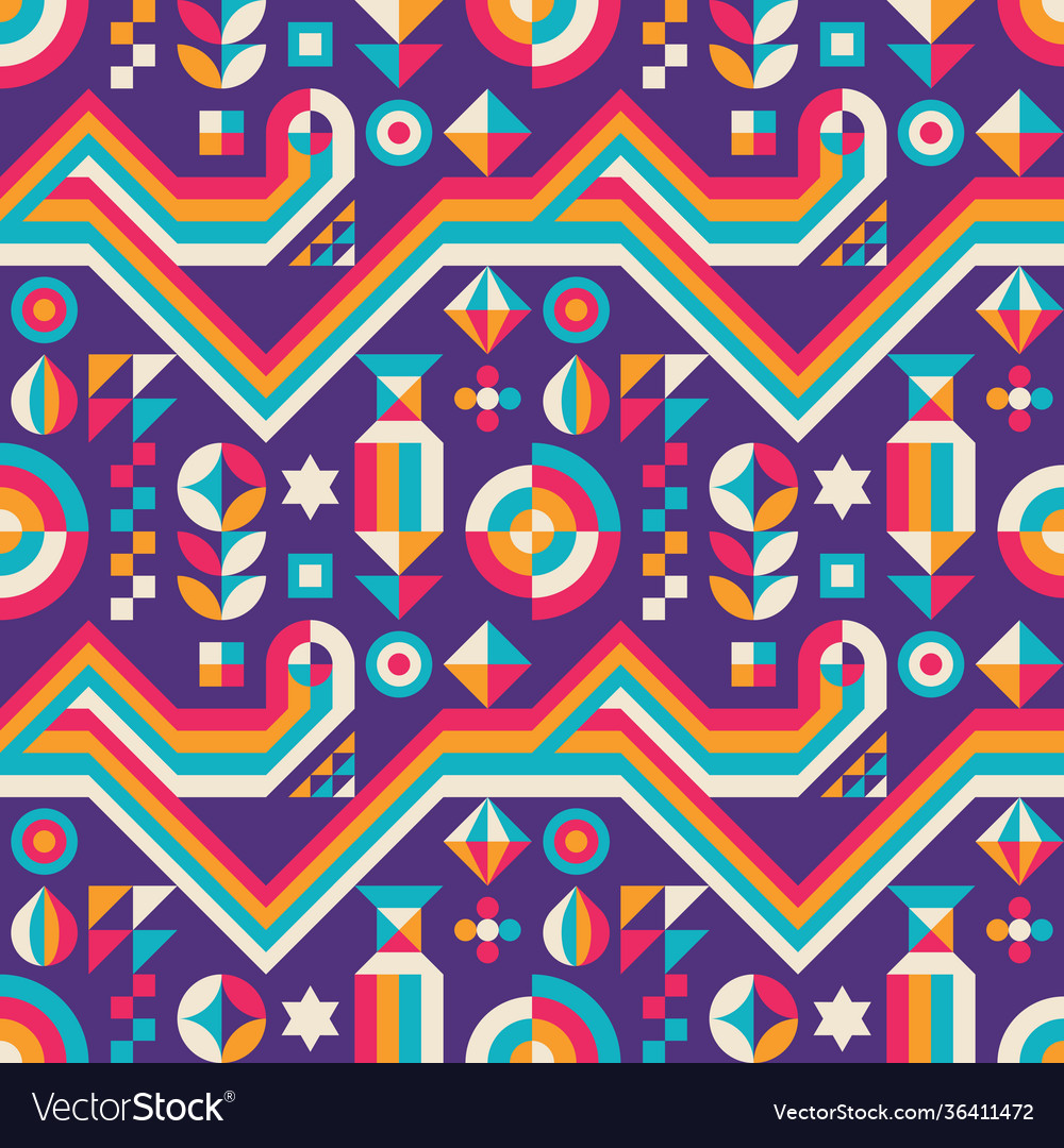 Abstract background seamless pattern design Vector Image