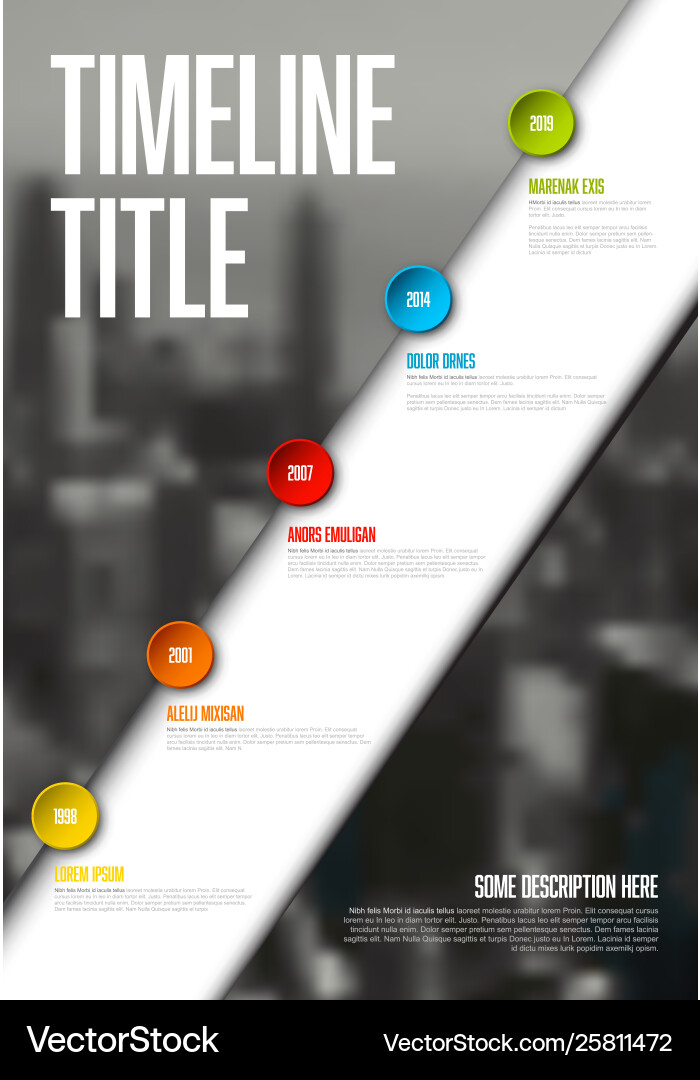 Company infographic timeline report template Vector Image