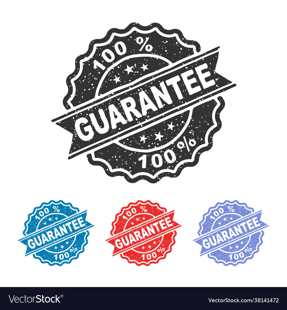 Guarantee rubber stamp seal Royalty Free Vector Image