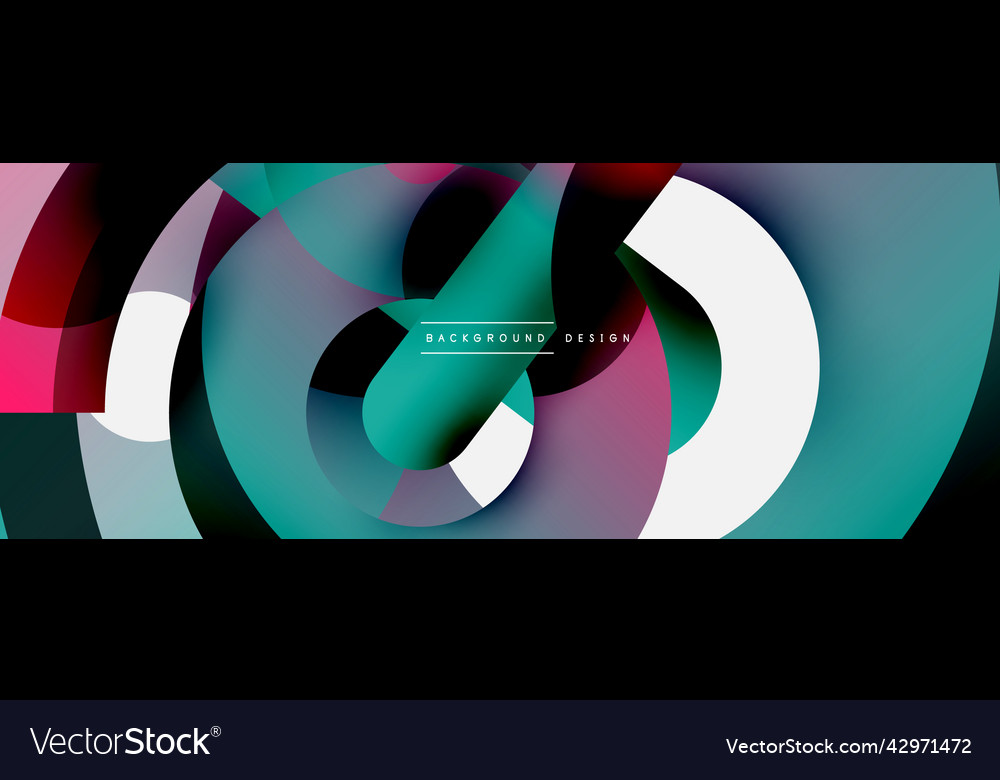 Round shapes circles and other geometric forms Vector Image