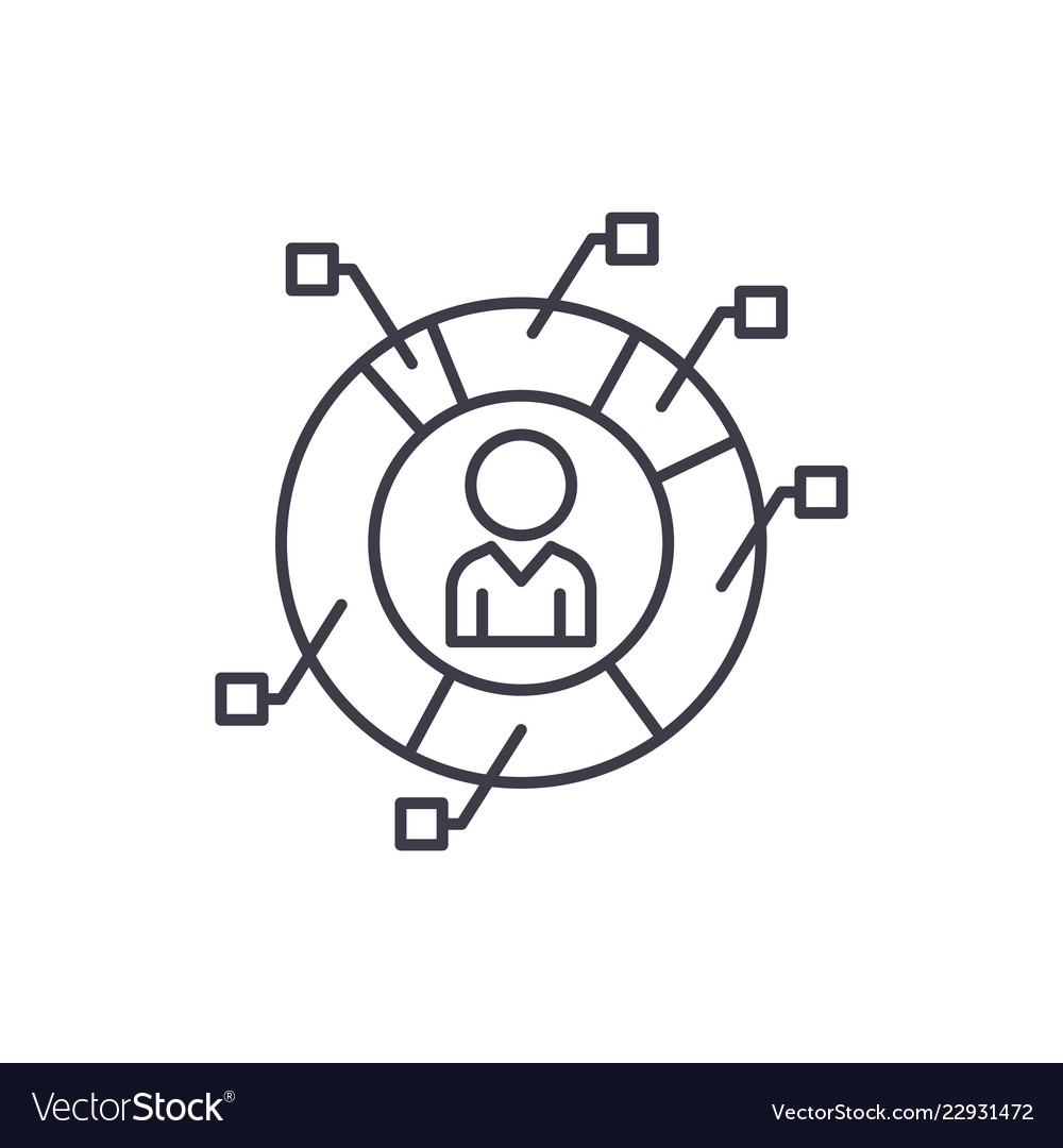 Staff metrics line icon concept metrics Royalty Free Vector Staff metrics line icon concept metrics Royalty Free Vector