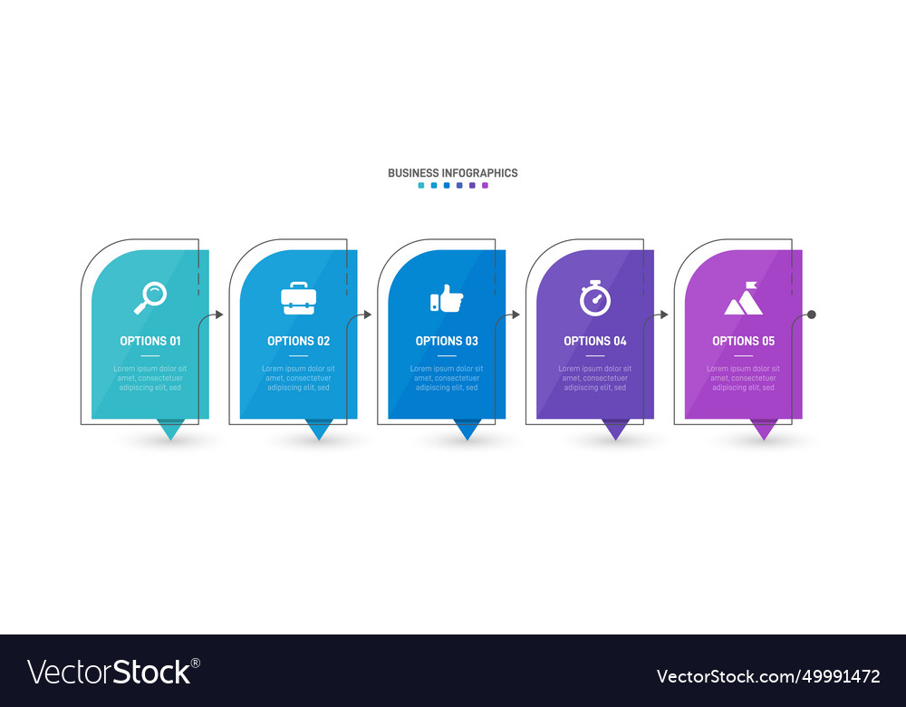 Timeline infographic with infochart modern Vector Image