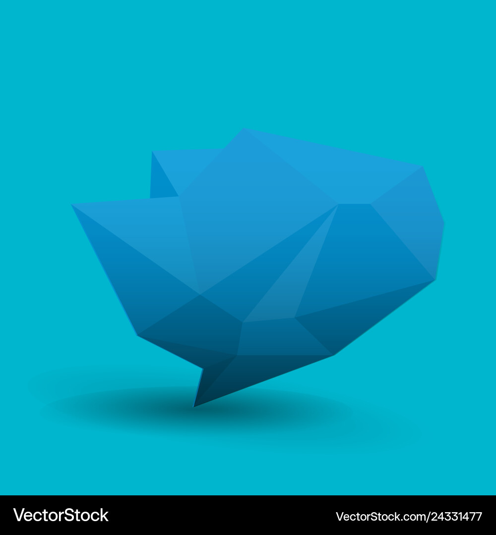 Blue polygonal geometric banner abstract Vector Image