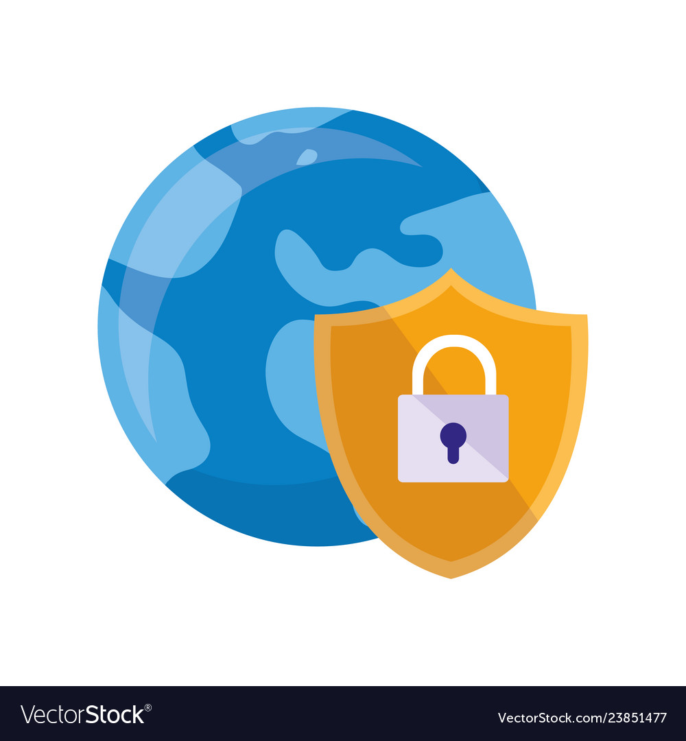 Data security design Royalty Free Vector Image