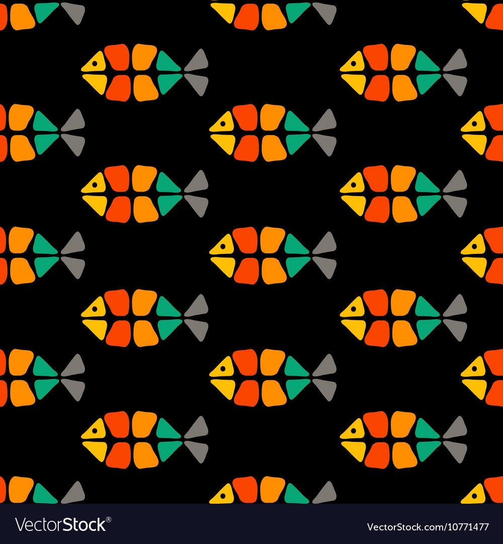 Fish pattern Royalty Free Vector Image - VectorStock