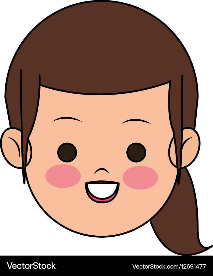 Girl cartoon icon Royalty Free Vector Image - VectorStock