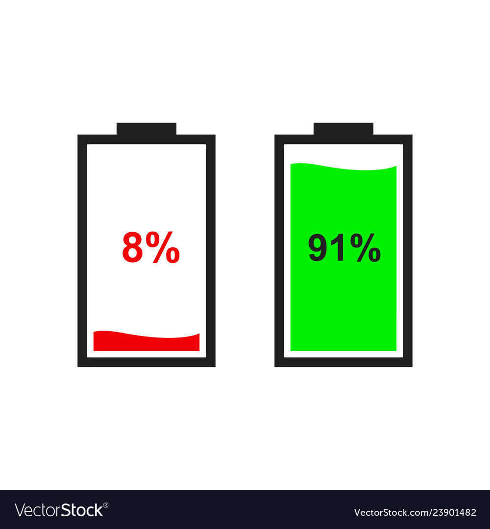 Battery indicator icon Royalty Free Vector Image