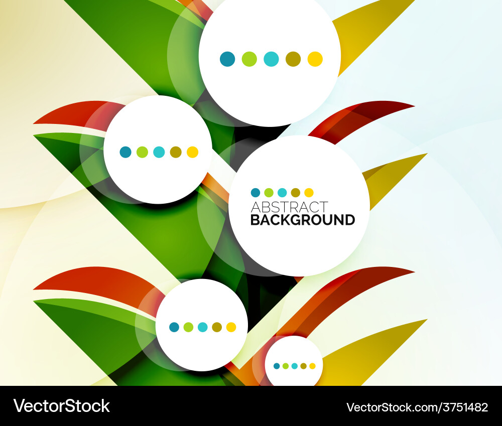 Colorful fresh modern abstract background Vector Image