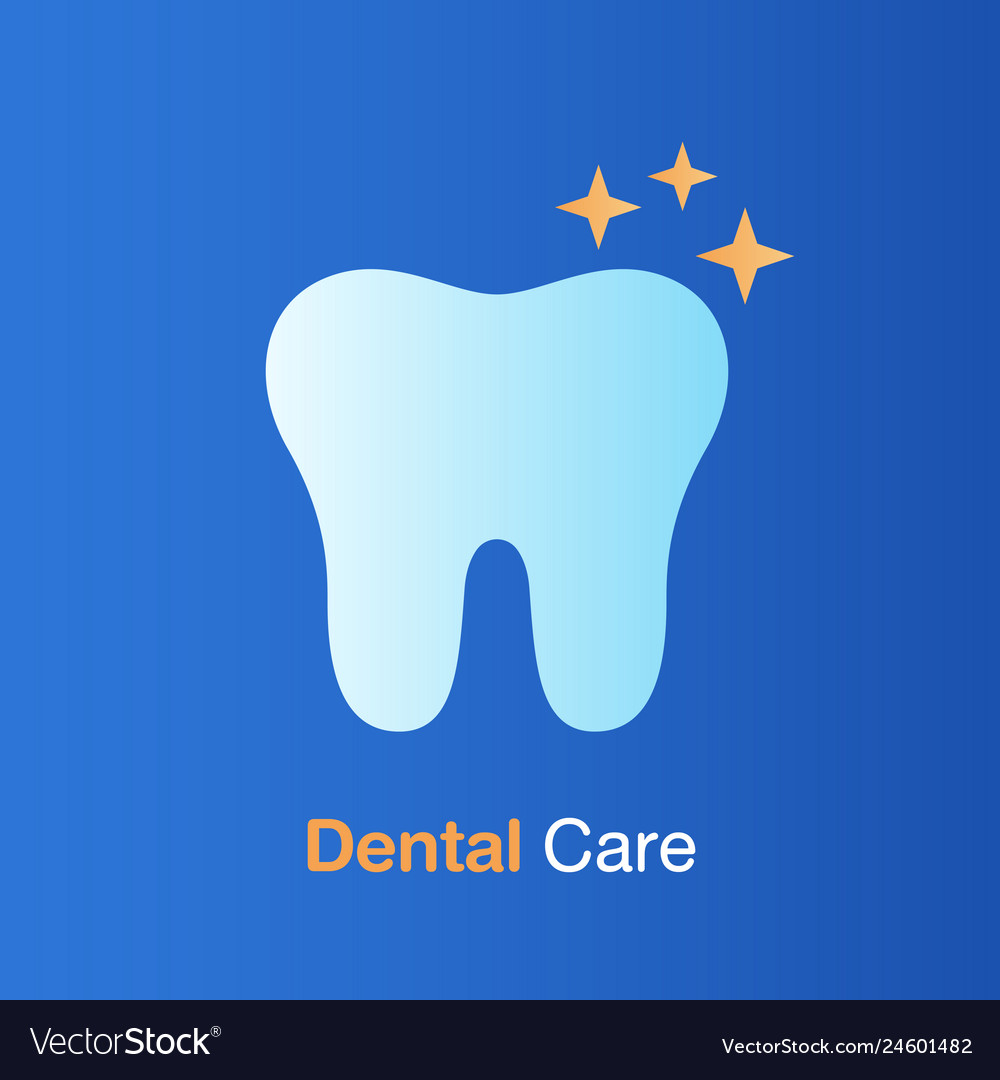 Dental care concept good hygiene tooth prevention Vector Image
