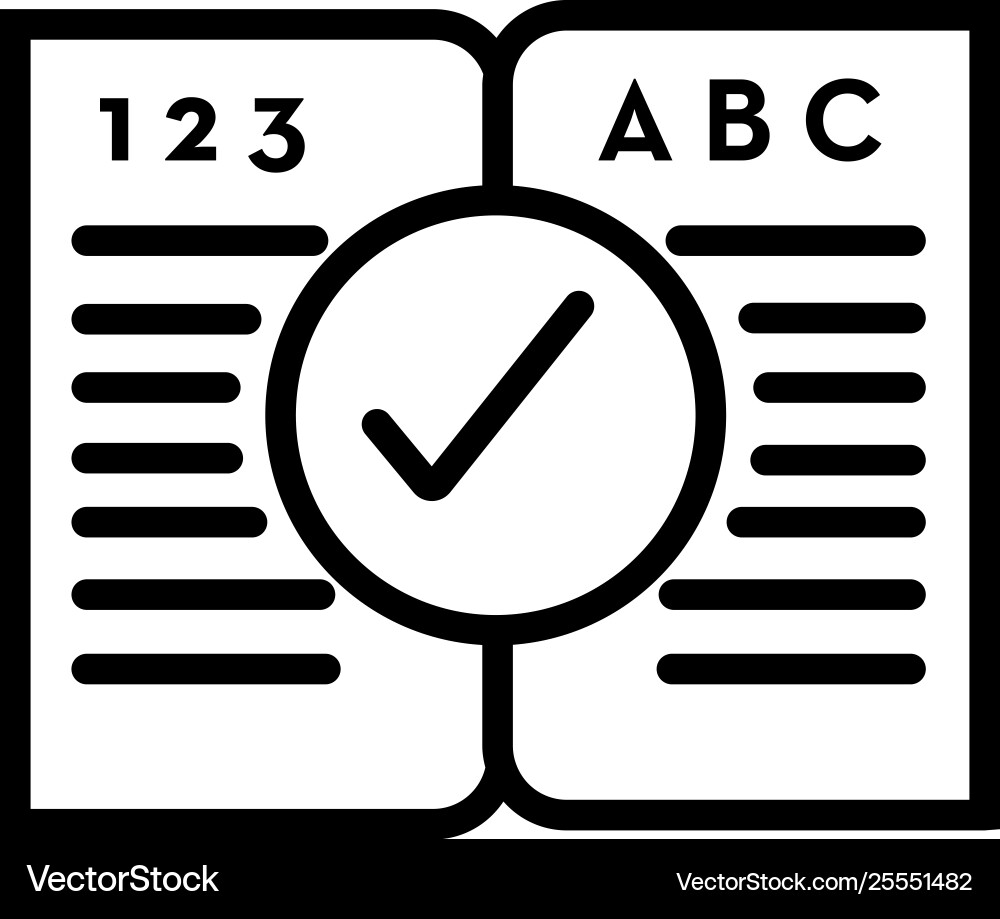 Education book icon- flat symbol Royalty Free Vector Image
