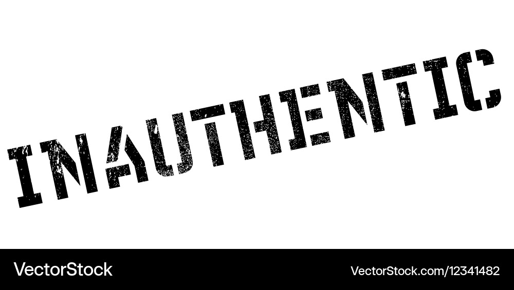 Inauthentic rubber stamp Royalty Free Vector Image