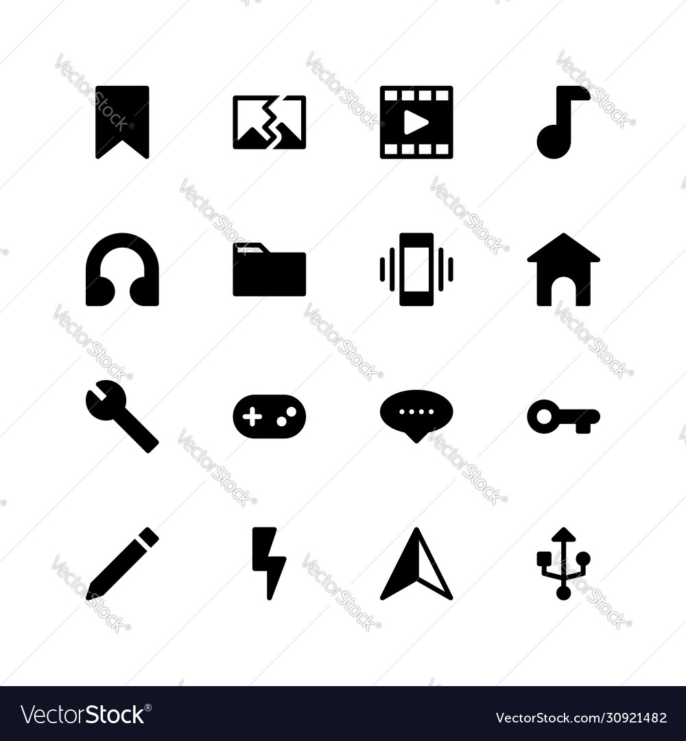 User interface icons Royalty Free Vector Image