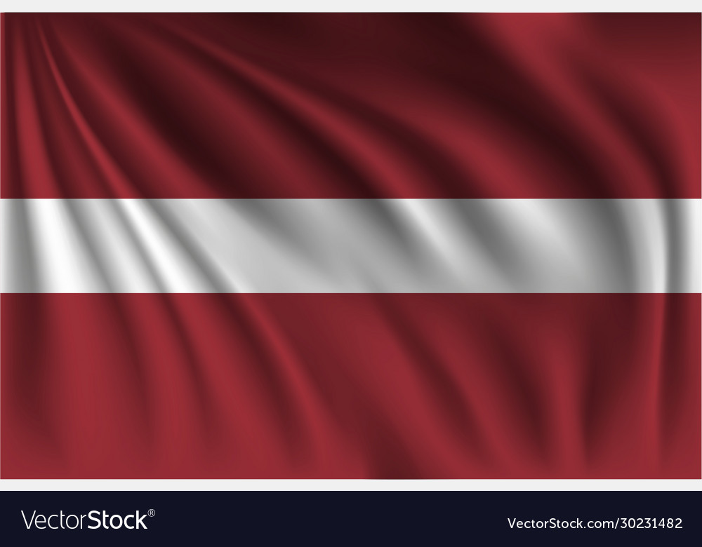 Waving latvia Royalty Free Vector Image - VectorStock