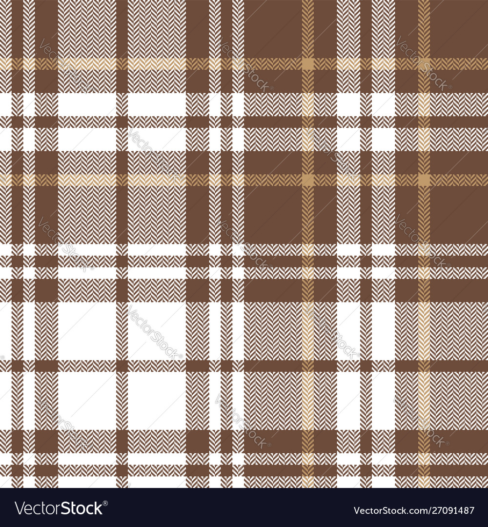 Brown plaid pattern Royalty Free Vector Image - VectorStock