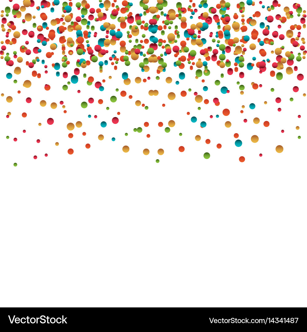 Confetti explosion festival isolated Royalty Free Vector