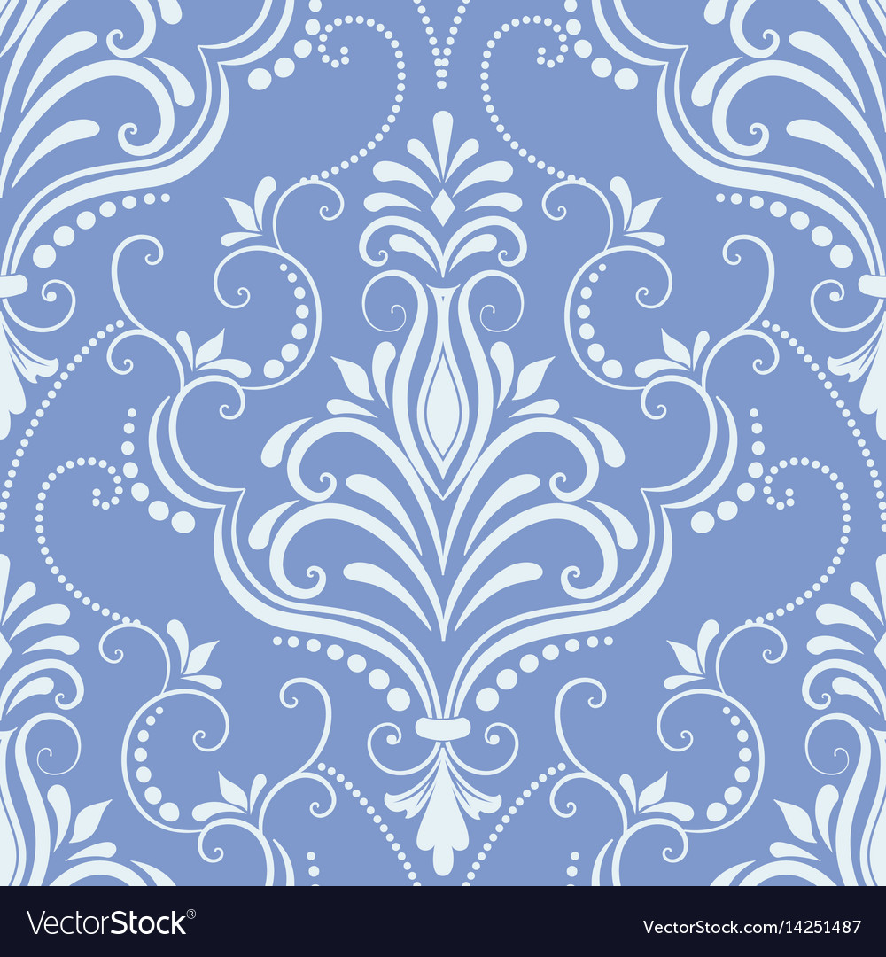 Damask seamless pattern element Royalty Free Vector Image