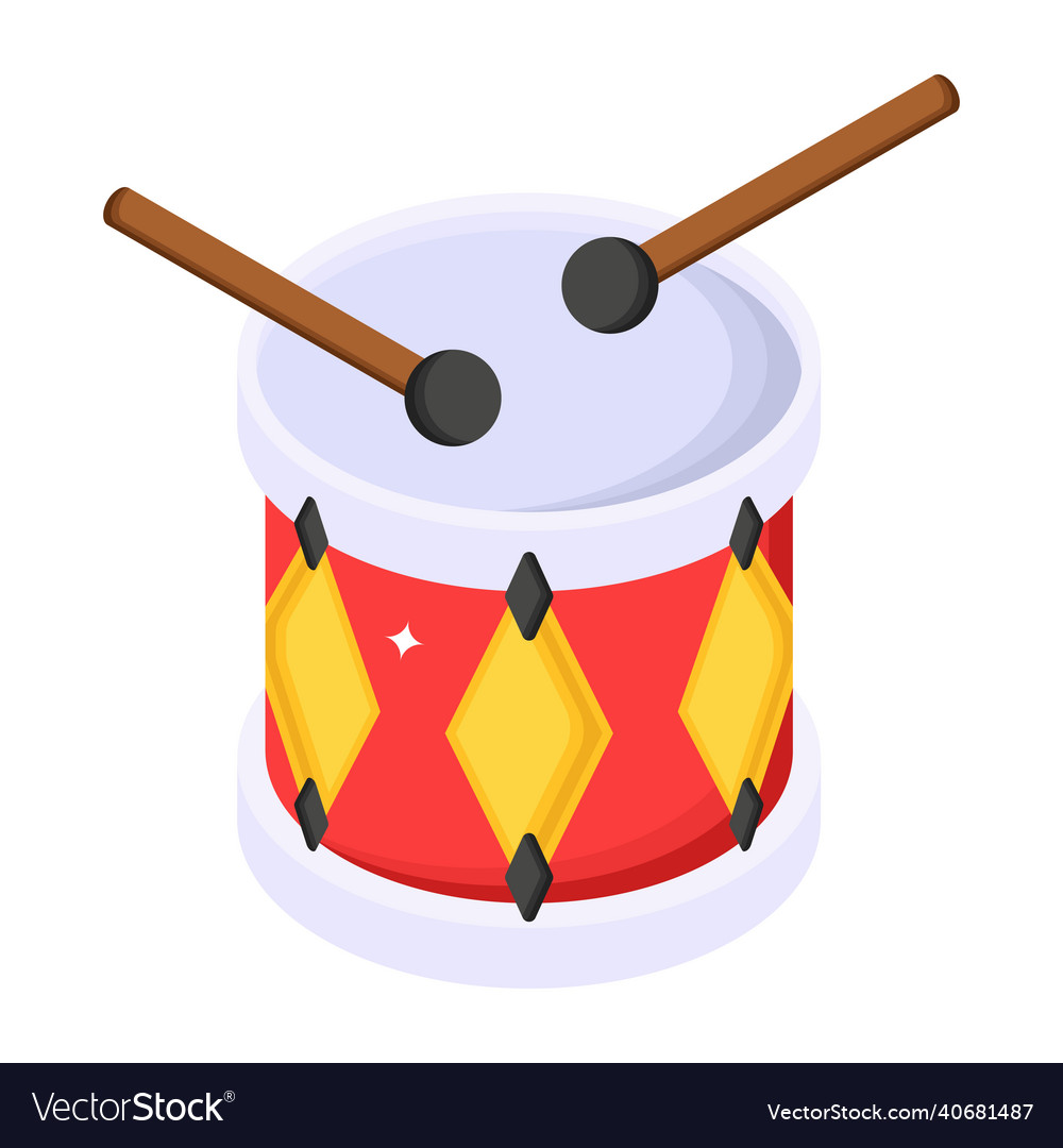 Drum Royalty Free Vector Image - VectorStock
