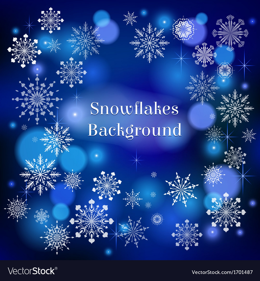 Falling snow Royalty Free Vector Image - VectorStock