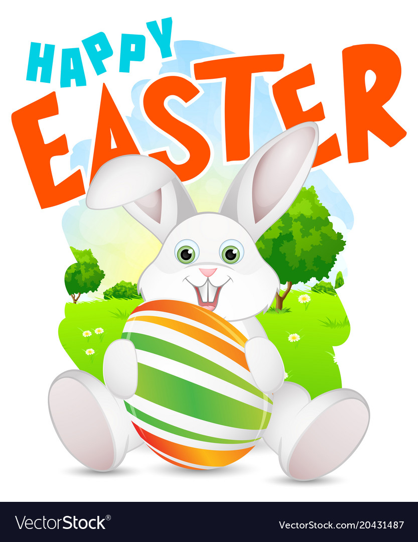 Happy easter Royalty Free Vector Image - VectorStock