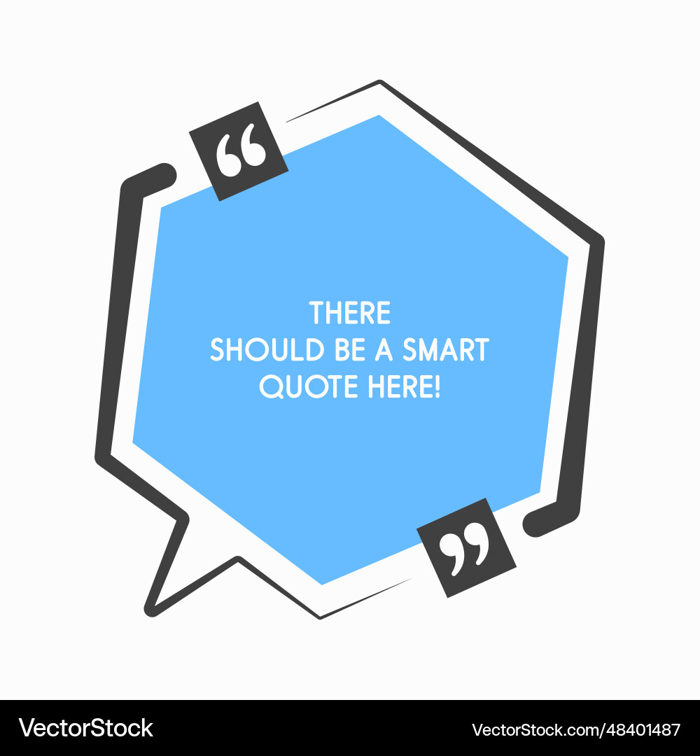 Quote frame blank text boxes message Royalty Free Vector