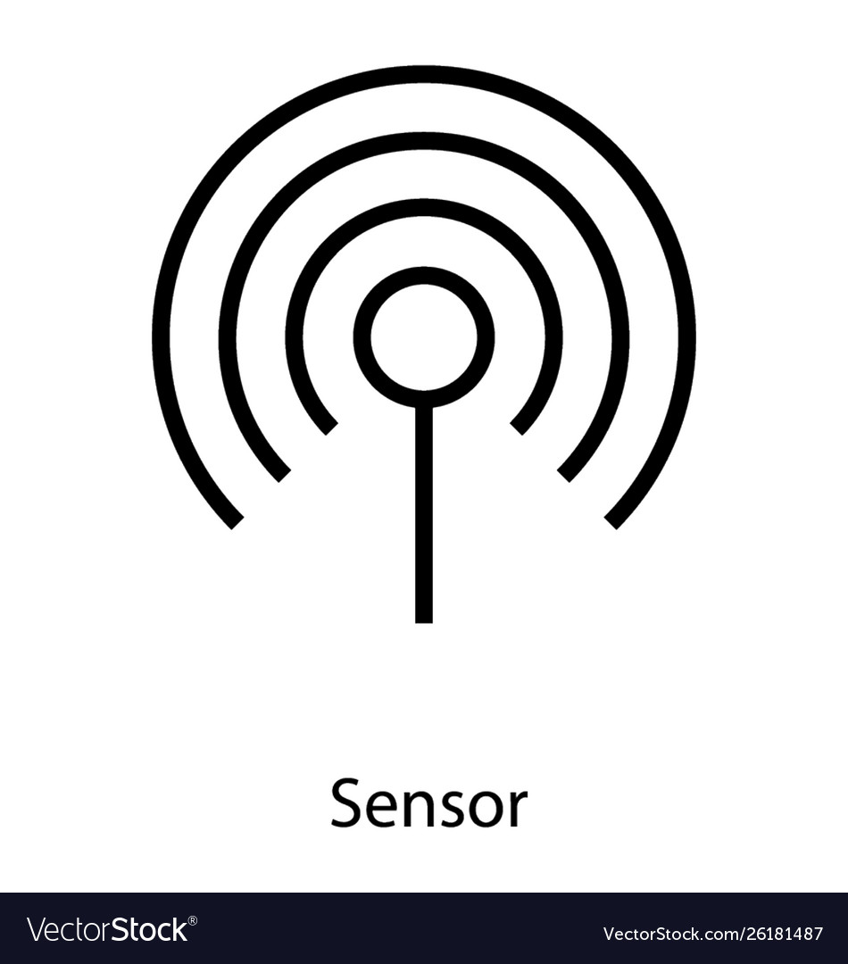 Sensing element Royalty Free Vector Image - VectorStock