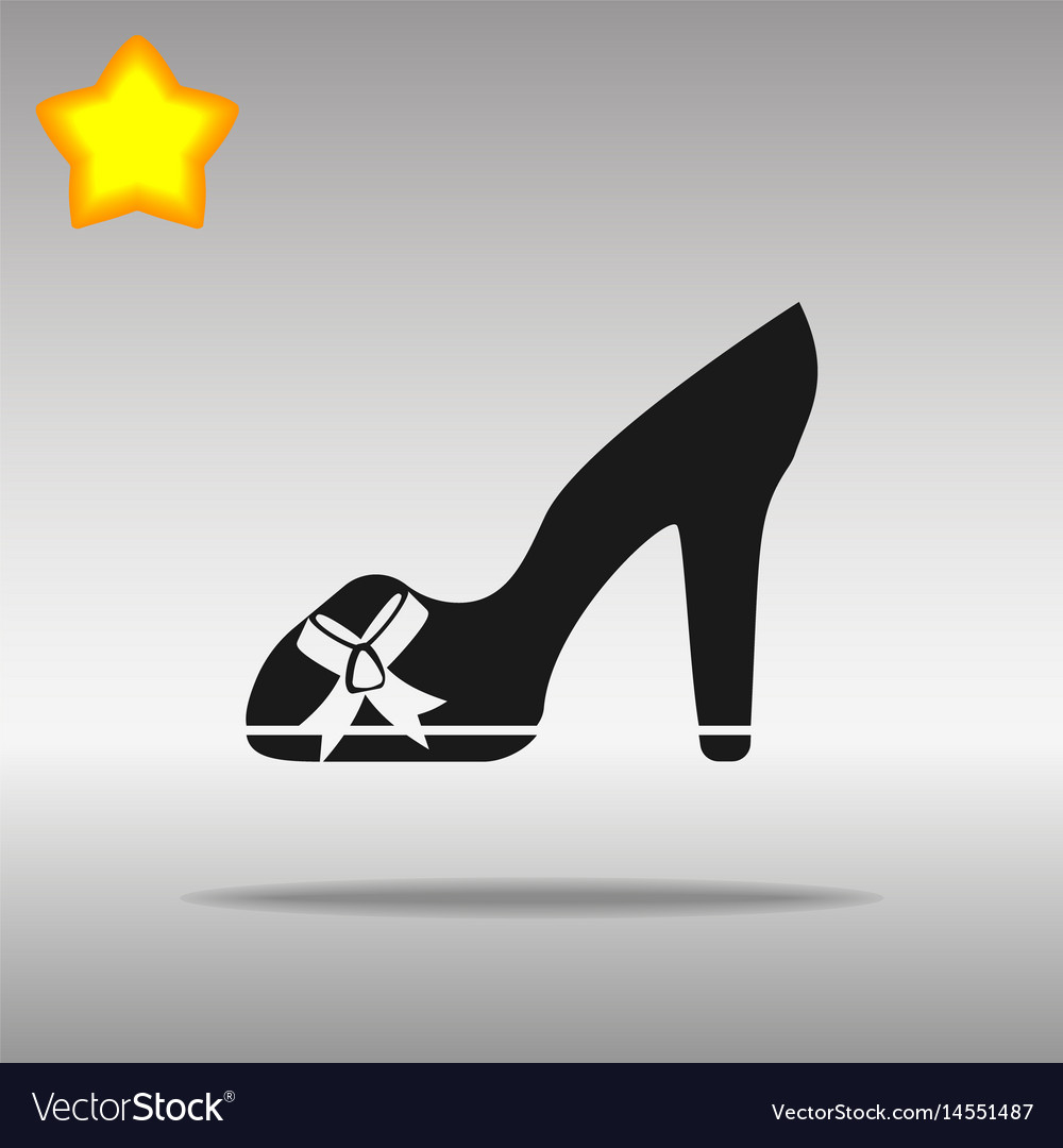Shoes black icon button logo symbol Royalty Free Vector Shoes black icon button logo symbol Royalty Free Vector