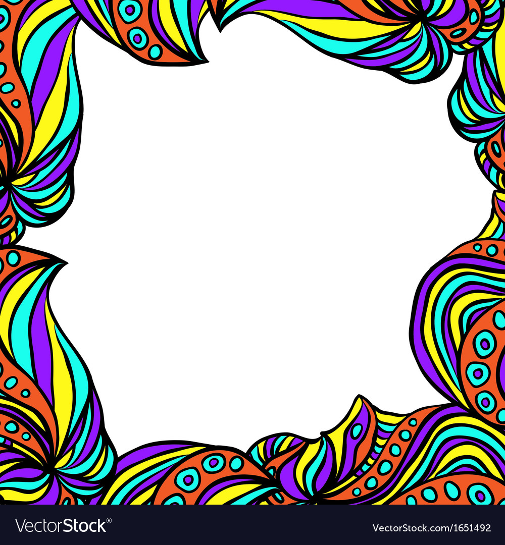 Bright abstract frame Royalty Free Vector Image
